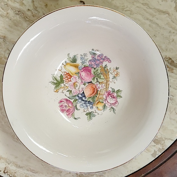 BakeRite | Kitchen | Vintage Bake Rite 22k Gold Trimmed Bowl | Poshmark